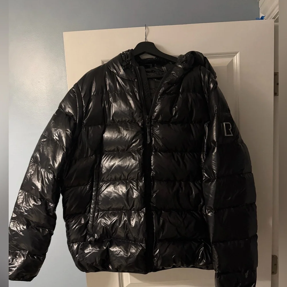RUDSAK | Jackets & Coats | Rudsak Shiny Black Hooded Puffer Jacket ...